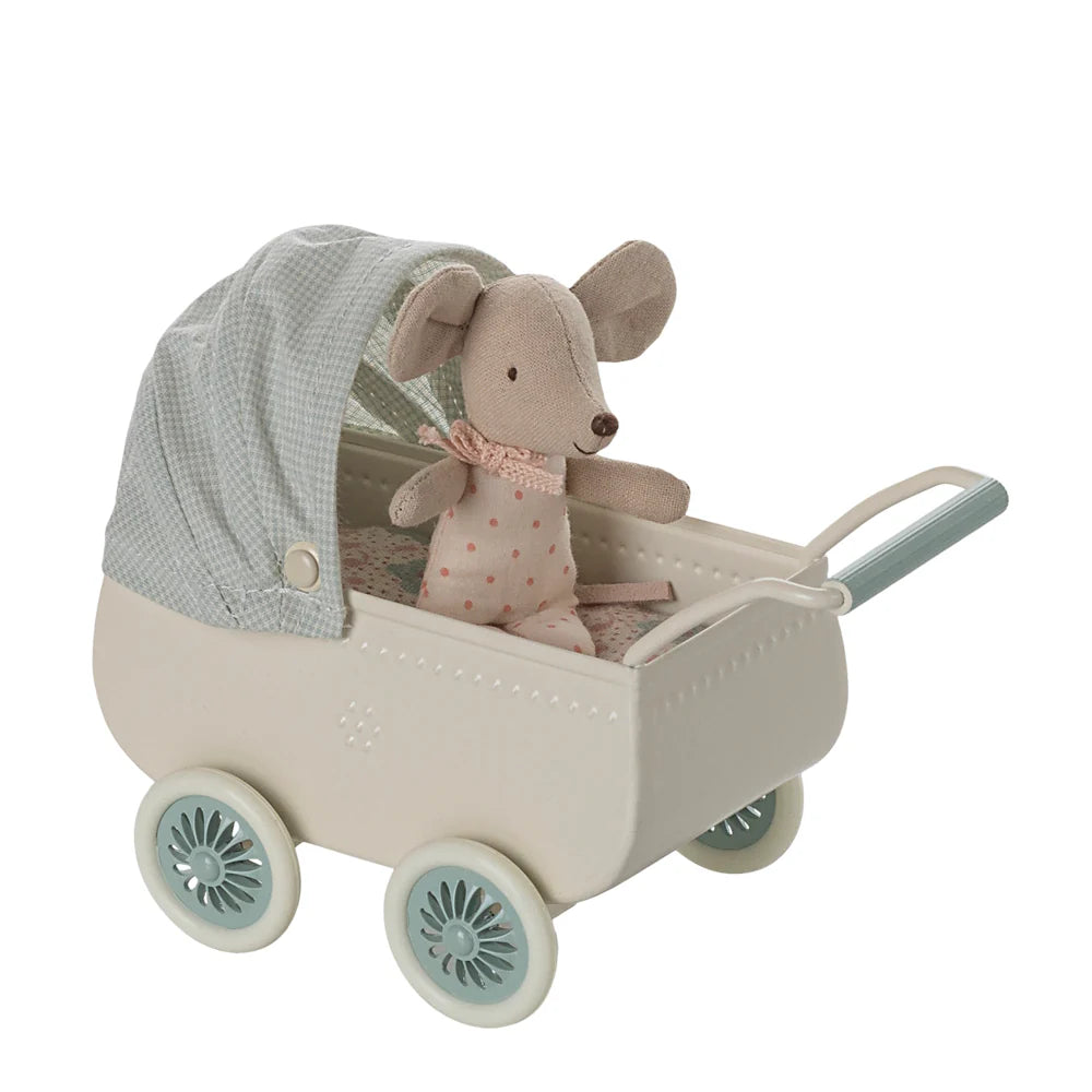 MAILEG | Pram with Baby Mouse – MOLLY & BEAR